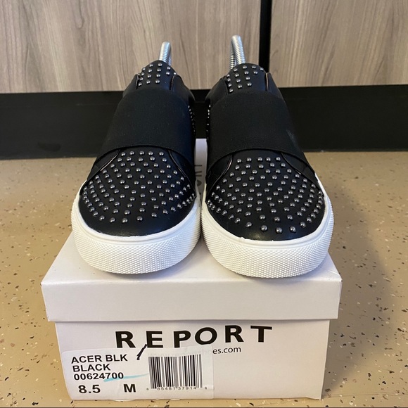 Report | Shoes | New Nib Report Acer Blackwhite Slip On Sneakers | Poshmark